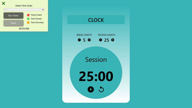Build A 25 5 Clock For Freecodecamp