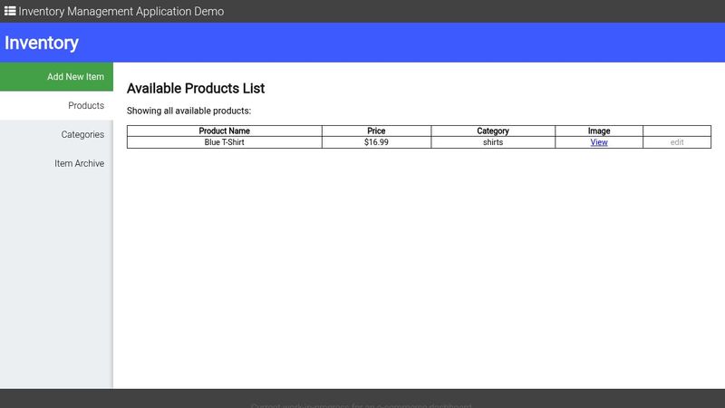 Inventory Management (React)