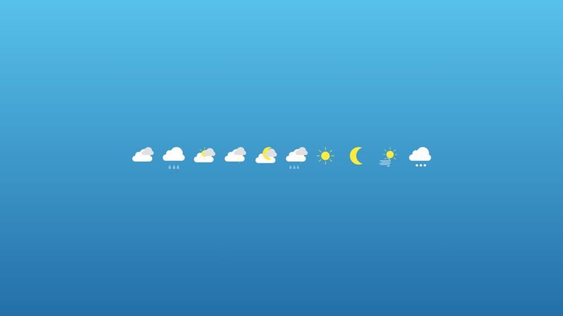 Animated weather icons