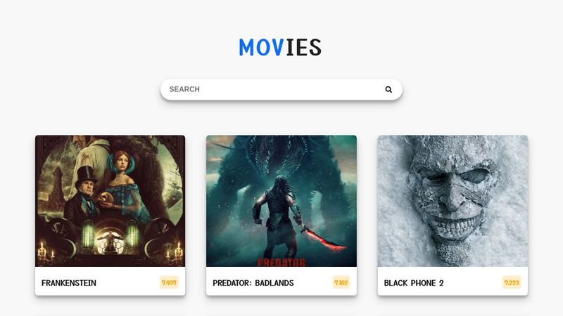 Basic Responsive Movie Info Website Using HTML5 | CSS3 And JS | For Beginners