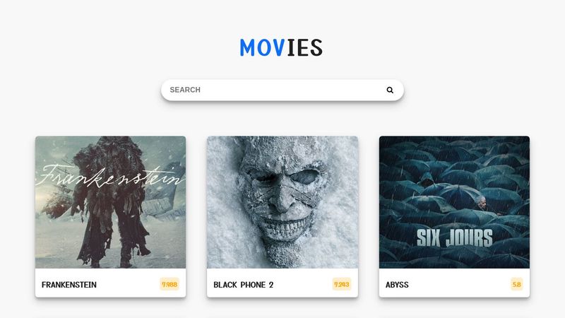 Basic Responsive Movie Info Website Using HTML5 | CSS3 And JS | For Beginners