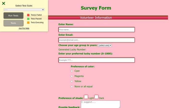 Survey Form