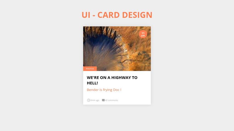 UI Card Design revisited :)