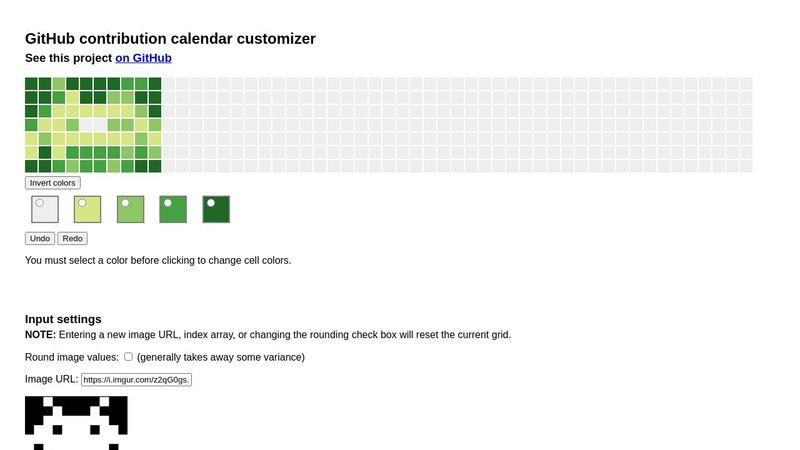 GitHub Calendar Customizer