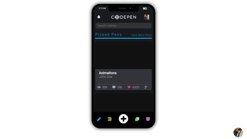Codepen App UI