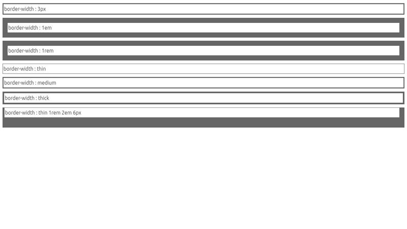 border-width CSS exemple de code | ZONE CSS