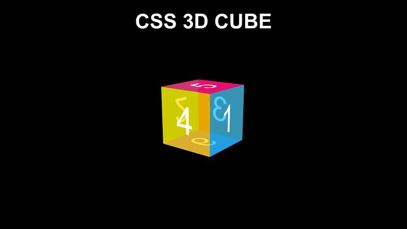 CSS 3D Cube css-3d-cube