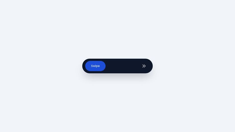 Swipe Button - Tailwind CSS