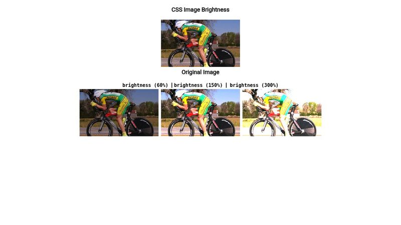 CSS Brightness Filter