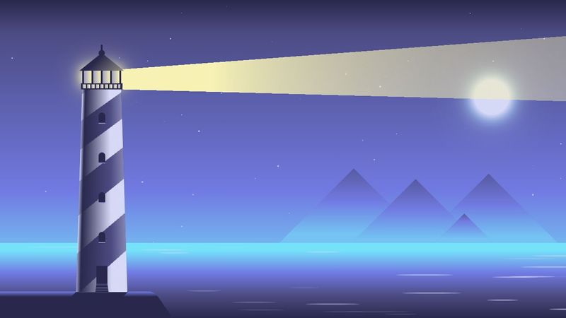 CSS Lighthouse Scene
