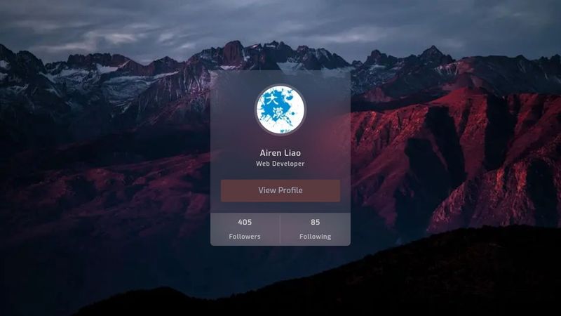 Acrylic Material Effects with CSS backdrop-filter