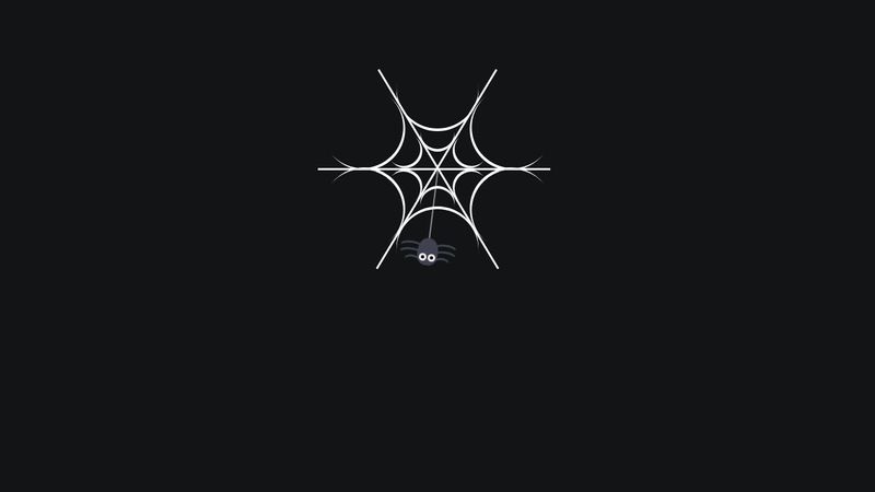Spider web (CSS animation)