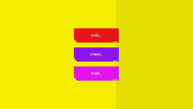 CSS CyberPunk Buttons (:hover to glitch 😎)