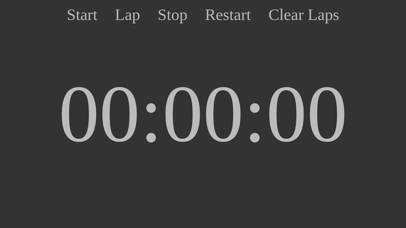 CodePen - Stopwatch (JavaScript)