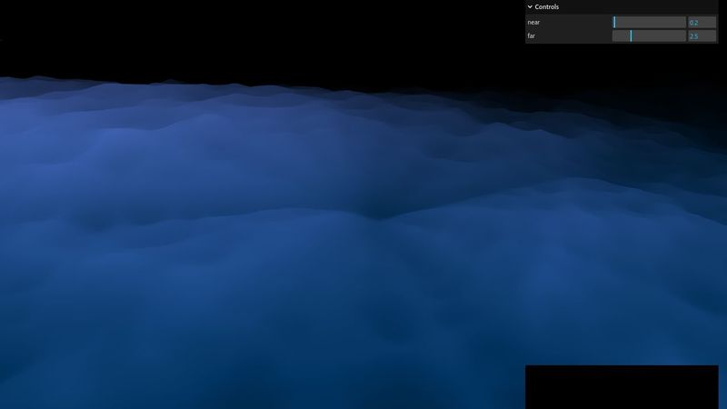 sea shader with fog (three.js)