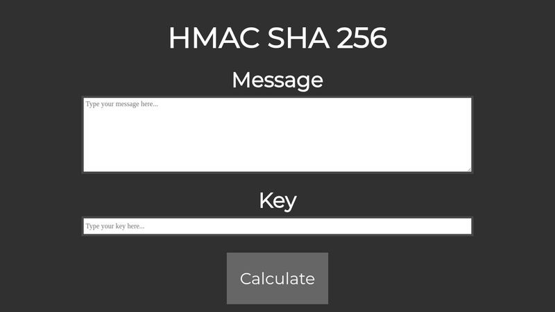 HMAC SHA 256