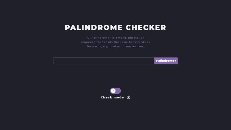 Palindrome Javascript
