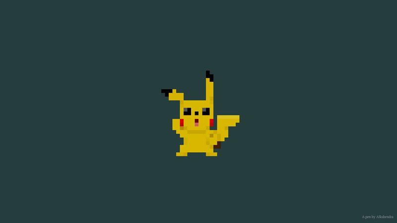 Pixel Pikachu in pure CSS
