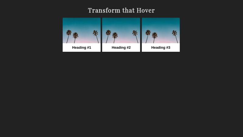 Hover: Transform + Transform-Origin