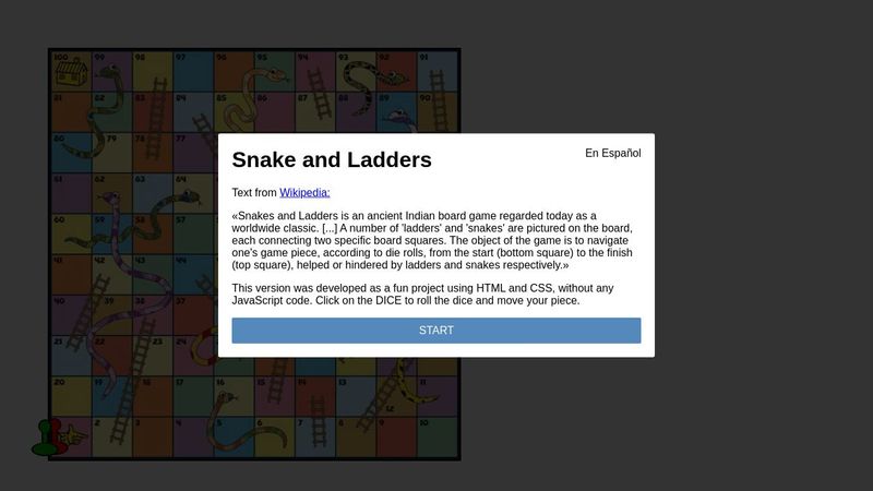 Snake & Ladders: Mutiplayer Game Developed in HTML+CSS without JavaScript