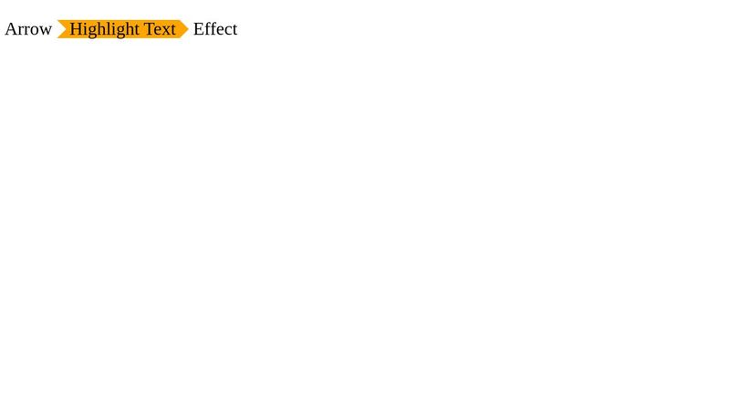 arrow-css-highlight-text-effect