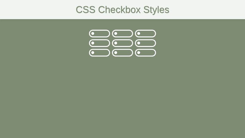 Quick CSS checkbox styles