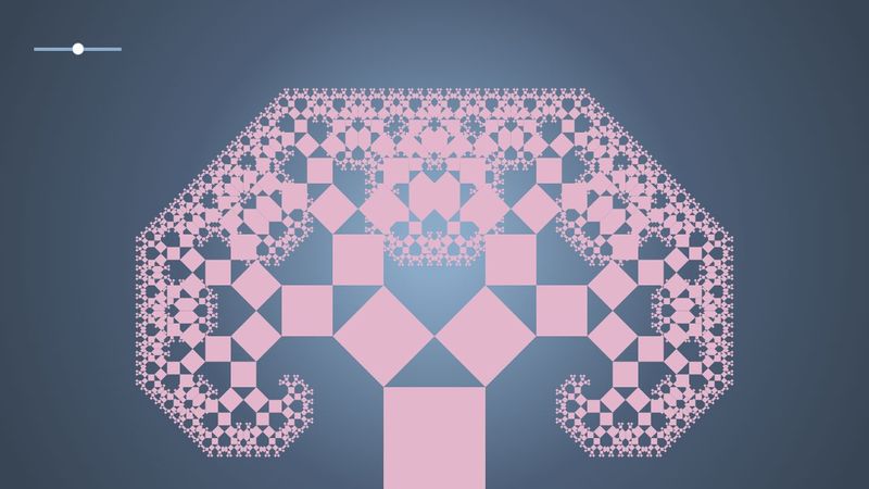 Pythagorean Fractal Tree Interactive