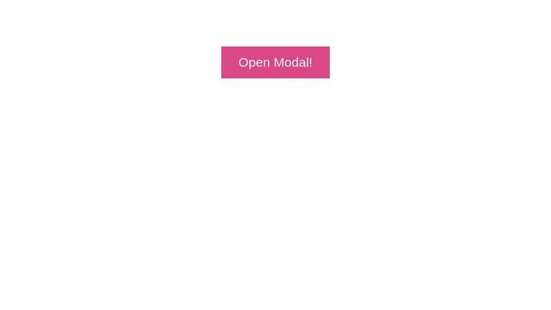 Pure CSS Modal