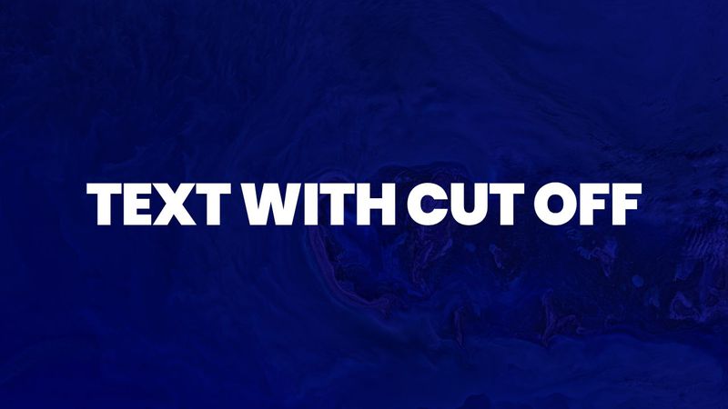 CSS animated text cut off effect