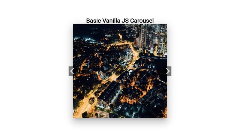 Basic Vanilla JS Carousel