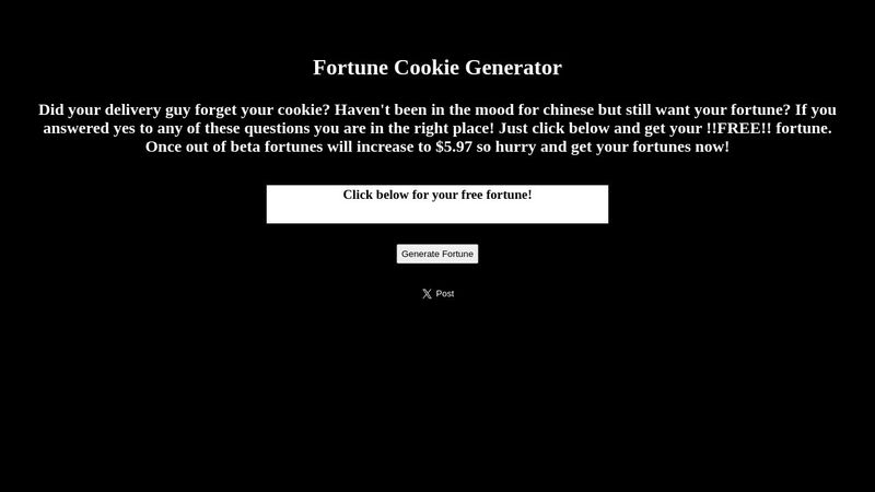Fortune Cookie Generator