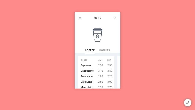 Pure CSS - Menu App