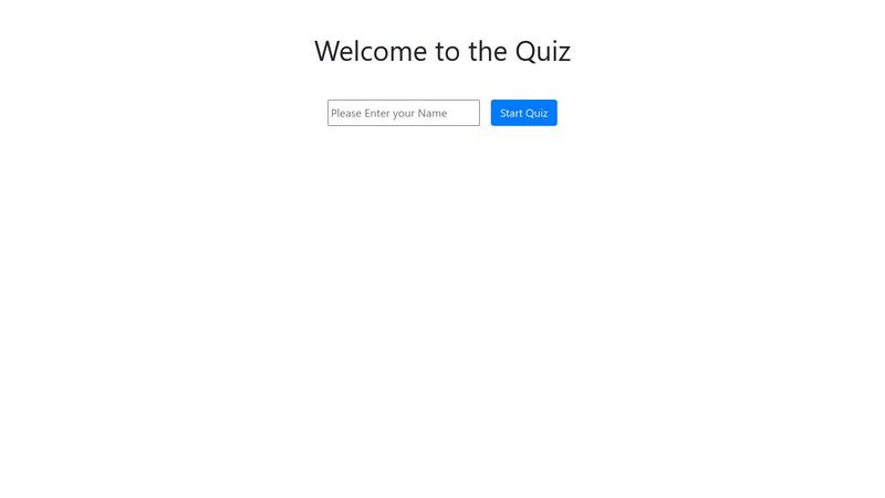 Quiz with timer