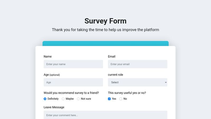 Survey Form