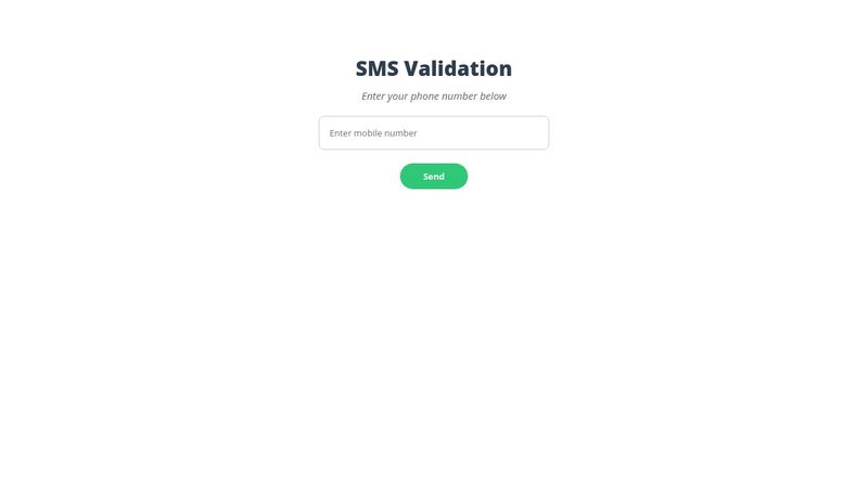 OTP VALIDATION MODAL OTP VALIDATION MODAL