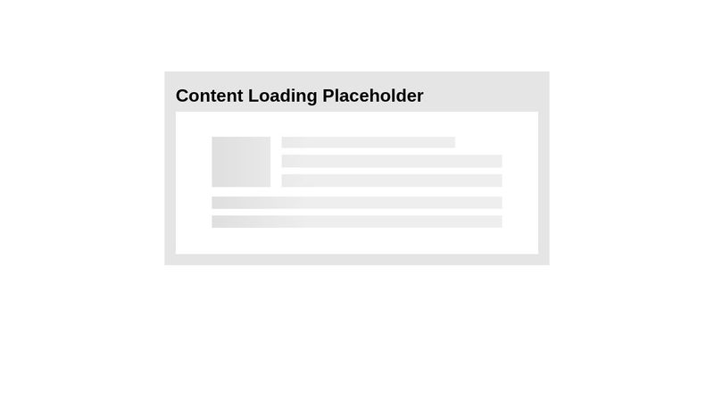 Content Loading Placeholder