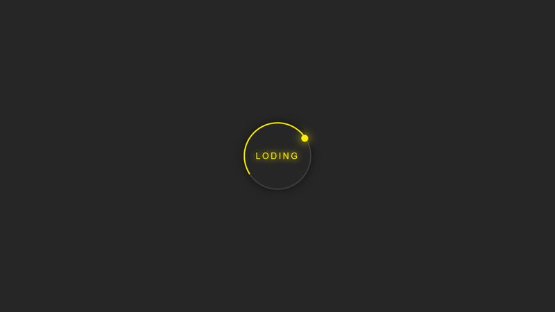 Glowing Loader Ring Animation Pure Css Animation Effects How To Create Css3 Spinning Preloader