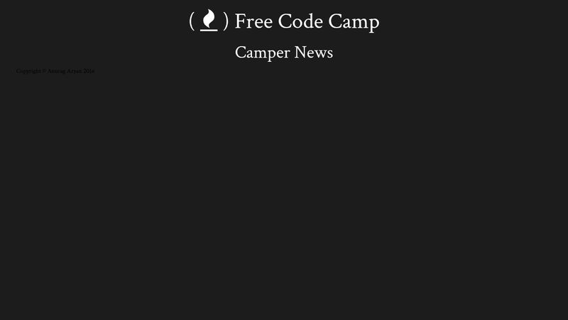 Free Code Camp: Camper news