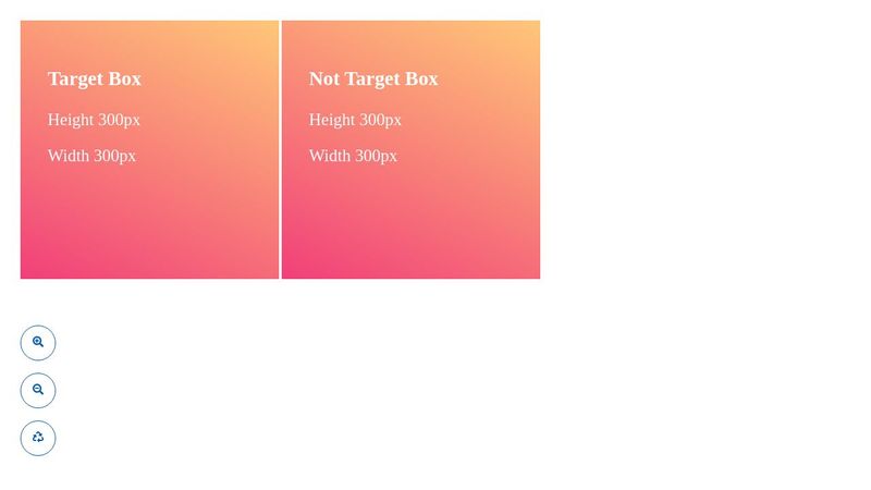 Zoom-in & Zoom-out Button