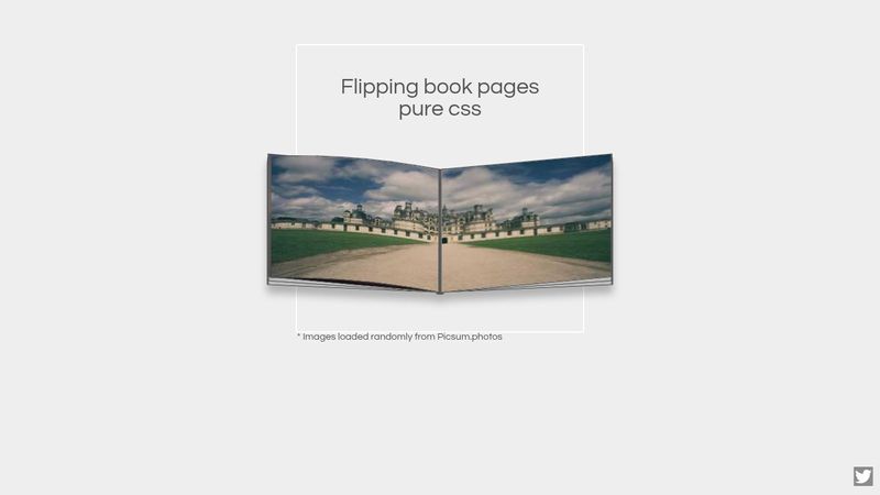 Flipping Book Pure CSS