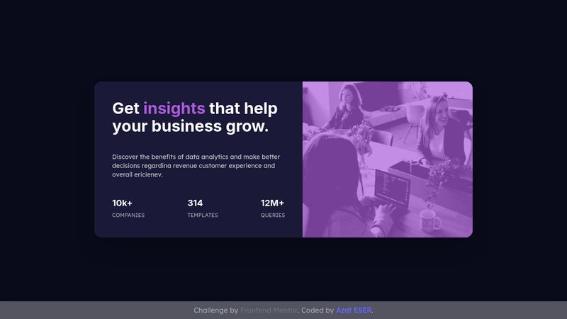 Stats Preview Card Component Frontend Mentor