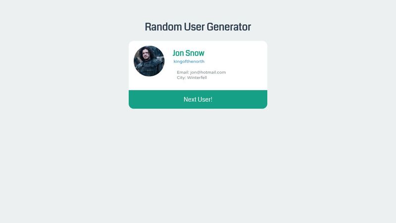 Random User Generator
