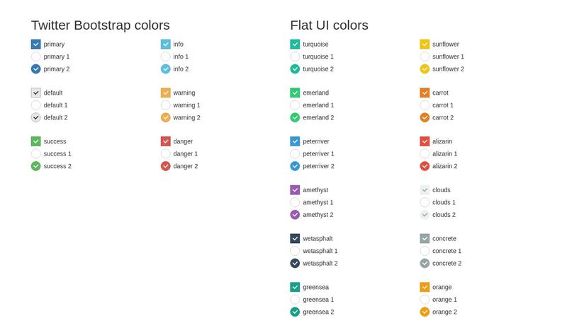 Pure css checkboxes and radio buttons for Twitter Bootstrap. icheck-bootstrap