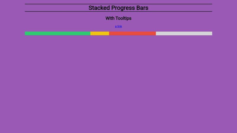 simple stacked progress bars