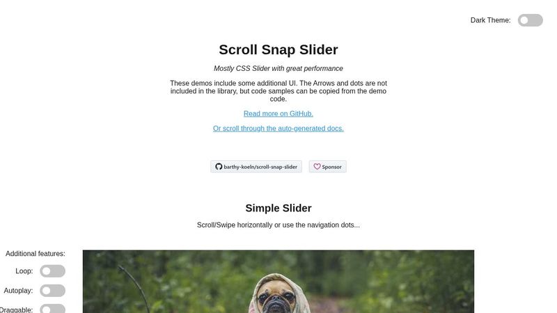 CSS Scroll Snap Slider