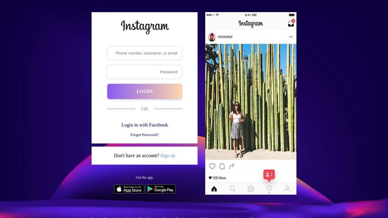 IG login html&css project