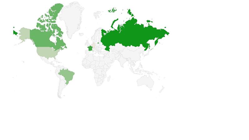 SVG Map hover effect