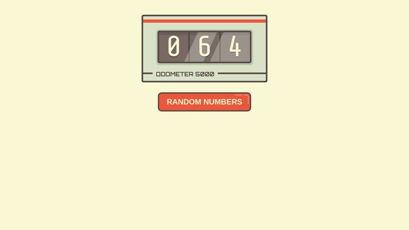 CSS3 Odometer