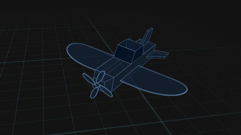 Pure CSS 3D Airplane