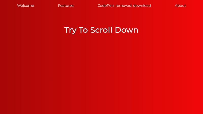 Codepen Scroll Event Navigation Bar 